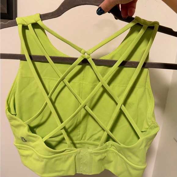 Tops | Buffbunny Lime Green Strappy Sports Bra | Poshmark